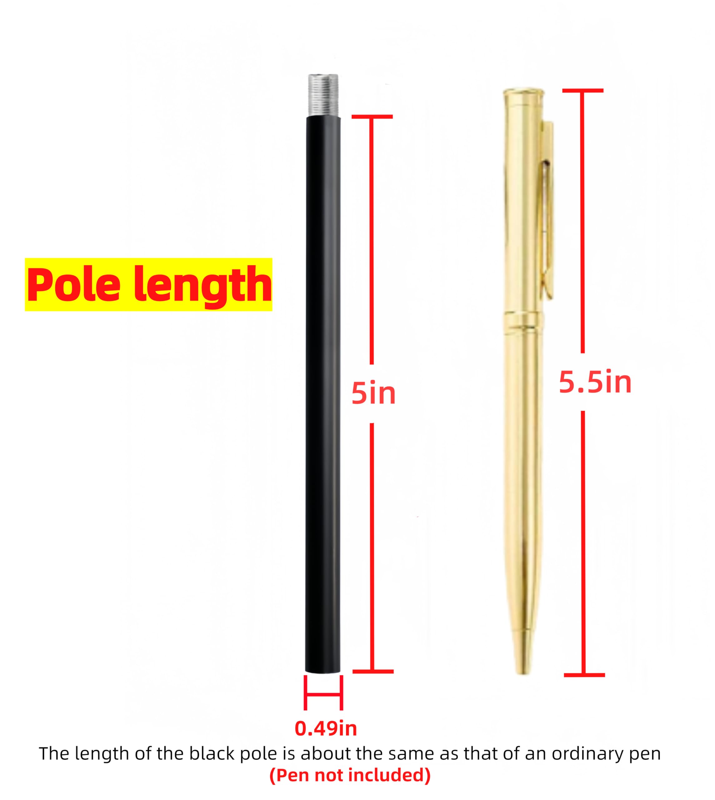 Light Bulb Changer Brass Chandelier 12" Brushed Brass Extension Rod For ...