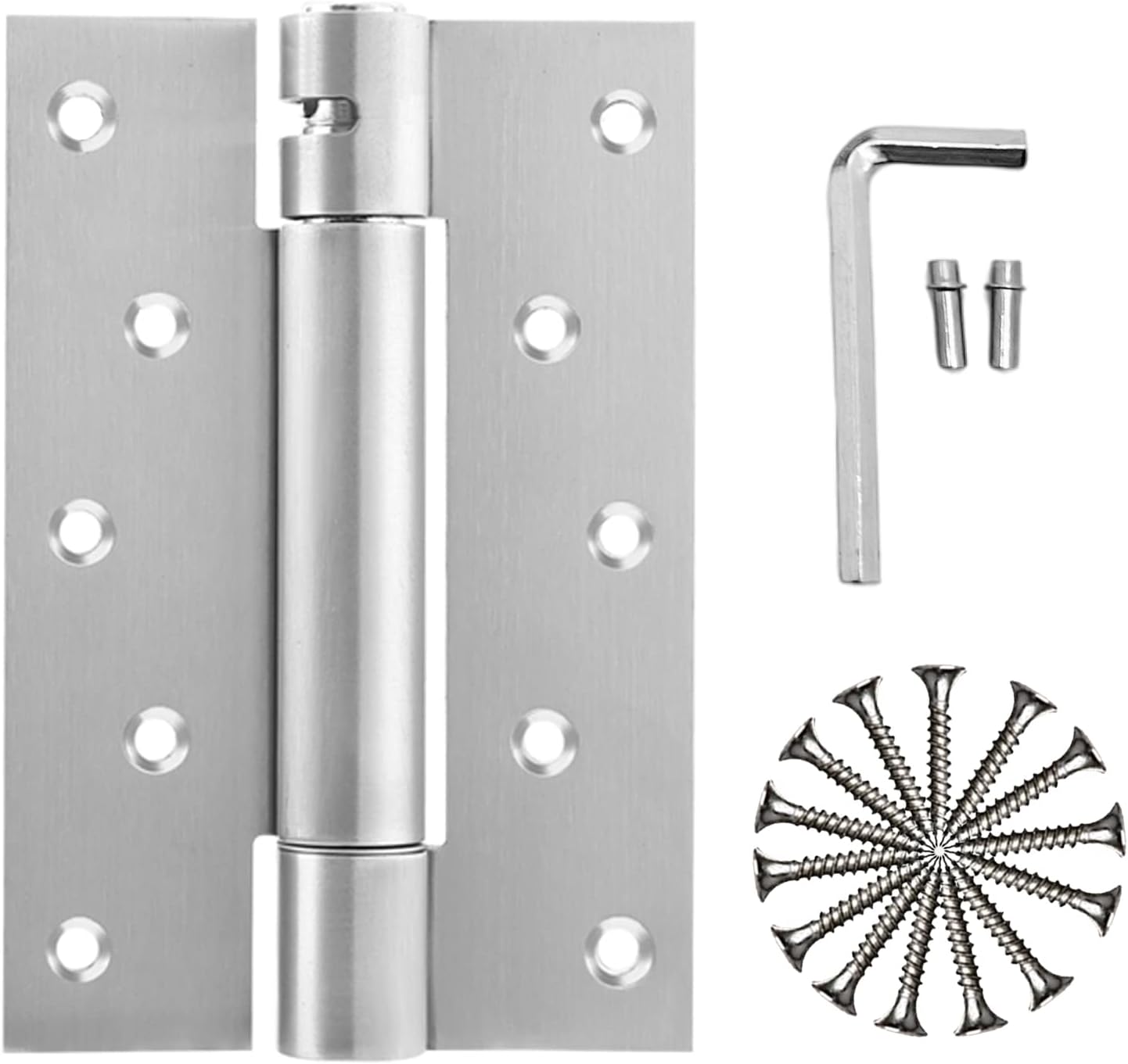 2-Pack 6" Self-Closing Door Hinges, Stainless Steel Heavy Duty Spring ...