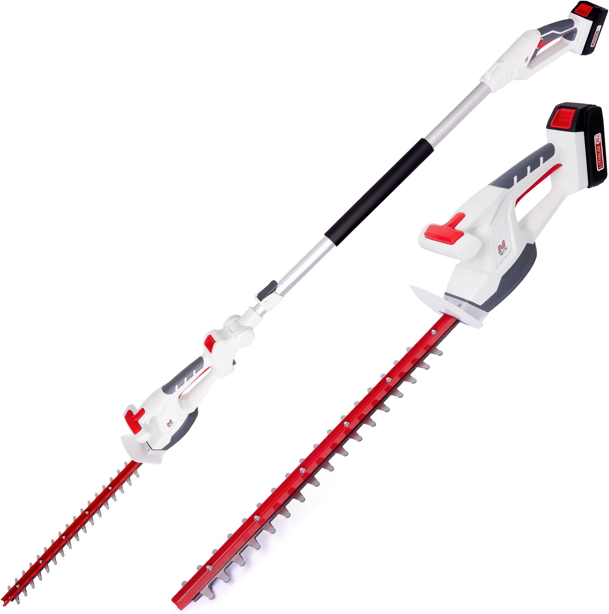 VonHaus Cordless Pole Hedge Trimmer 40V MAX. Battery – Electric Hedge ...
