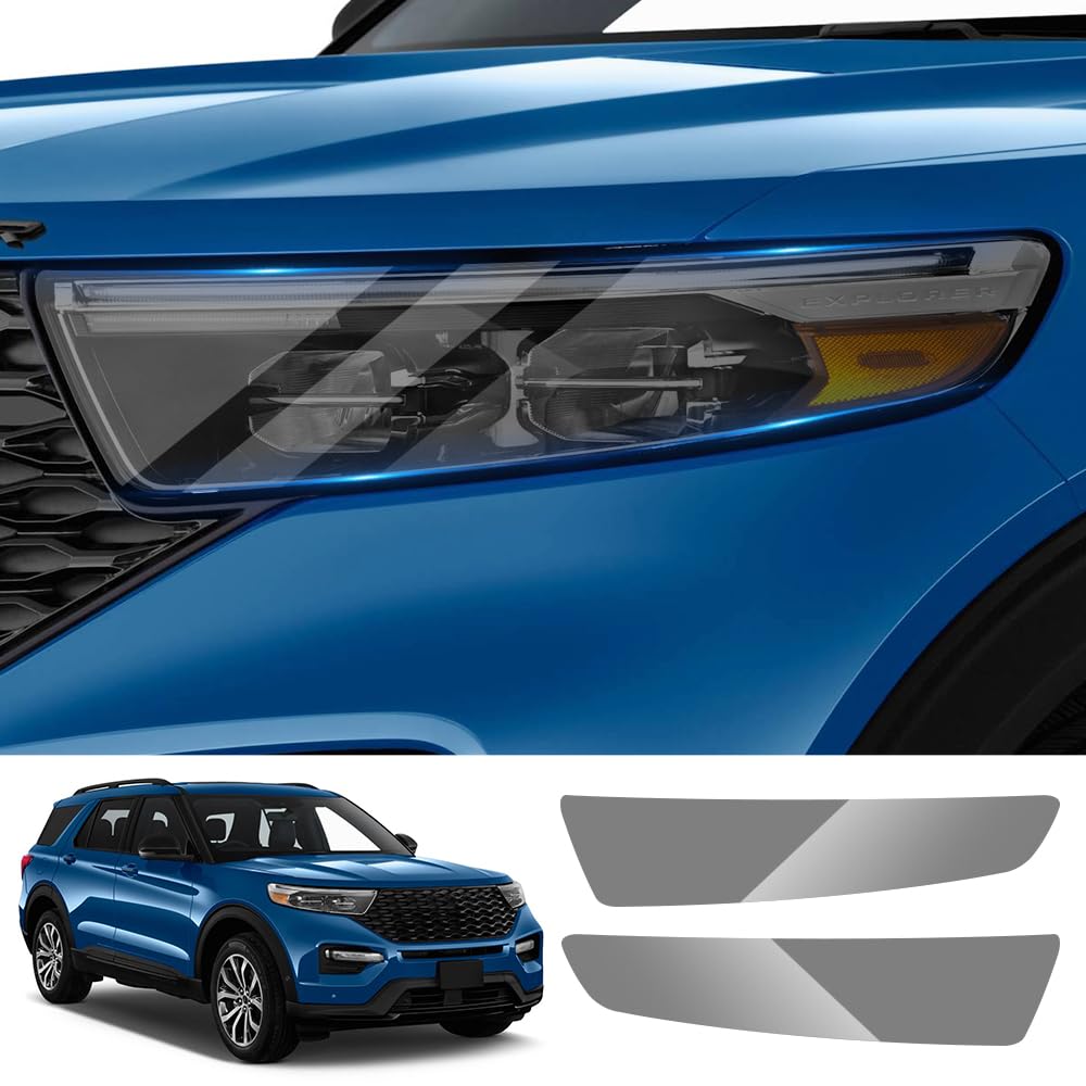 Amazon.com: LUNQIN Car Headlight Protective Film for Ford Explorer 2020 ...
