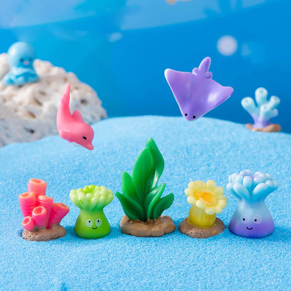 Mini Sea Animals 20 Pack Tiny Ocean Animals Figures Mini Figures Resin ...