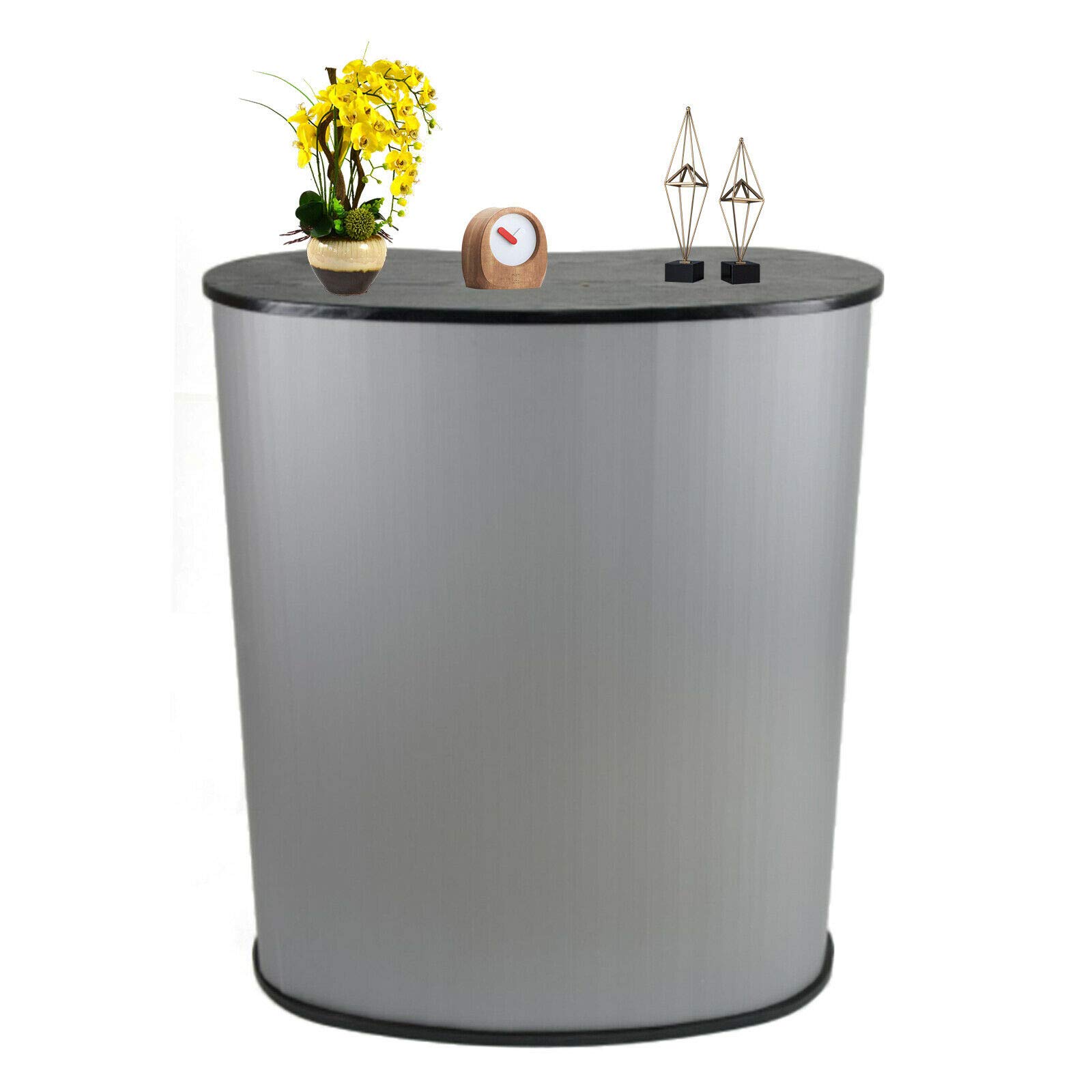 Lenjkyyo Pop Up Podium Counter Reception Banner Stand Portable Table ...