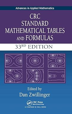 CRC Standard Mathematical Tables and Formulas (Advances in Applied ...