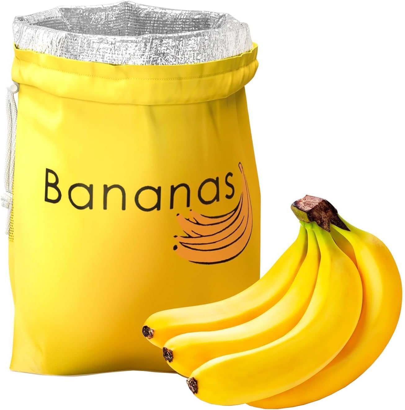 Amazon.com: Banana Bag To Keep Bananas Fresh Longer - 13.8 x 11 Inch Reusable Banana Keeper for ...