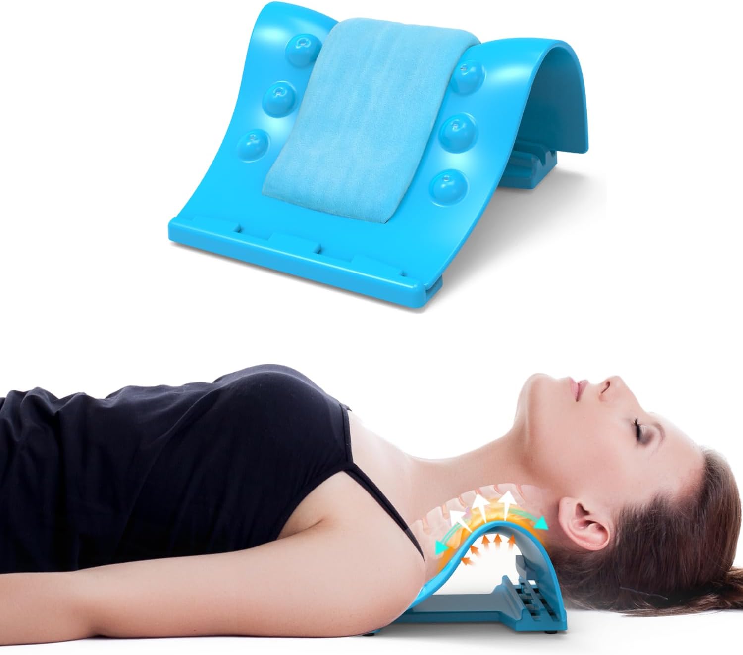 Amazon.com: TEMASH Cervical Traction Device - Heated Neck Stretcher for ...