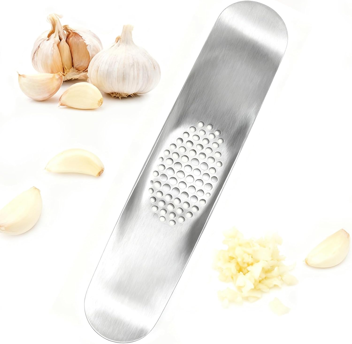 Tzylomirx Stainless Steel Garlic Press Crusher Mincer, Heavy Duty ...