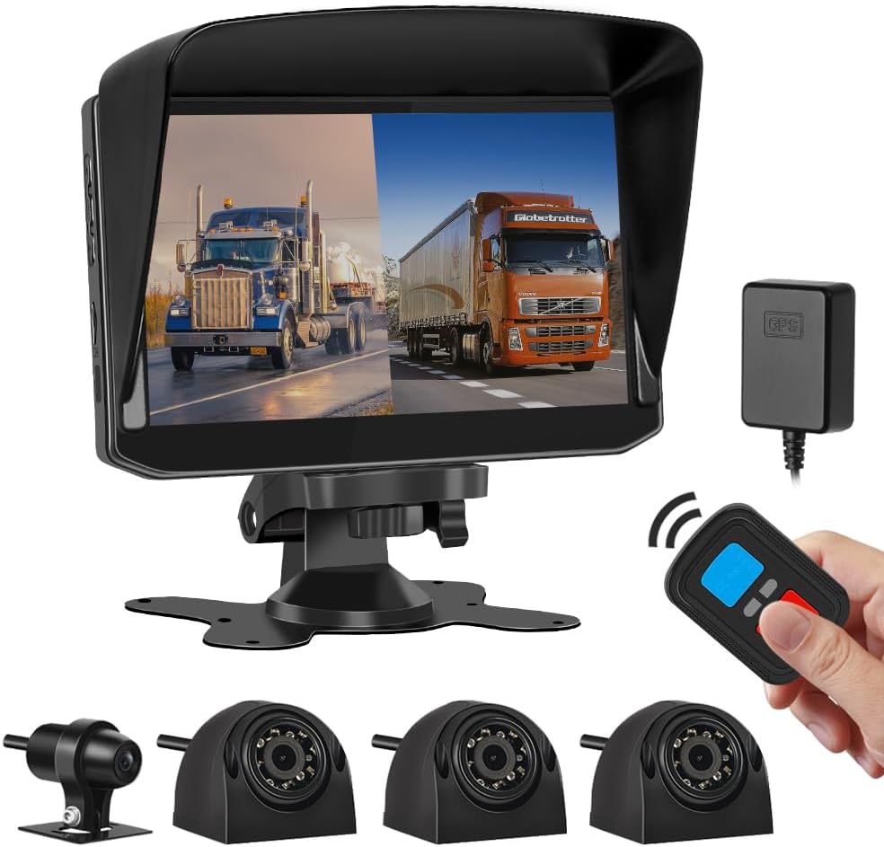 Amazon.com: VSYSTO 4CH Truck Dash Cam 360 Surveillance DVR Recorder ...