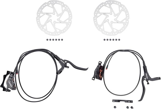 Amazon.com : MACFOX E-Bike Four-Piston Hydraulic Disc Brake Replacement ...
