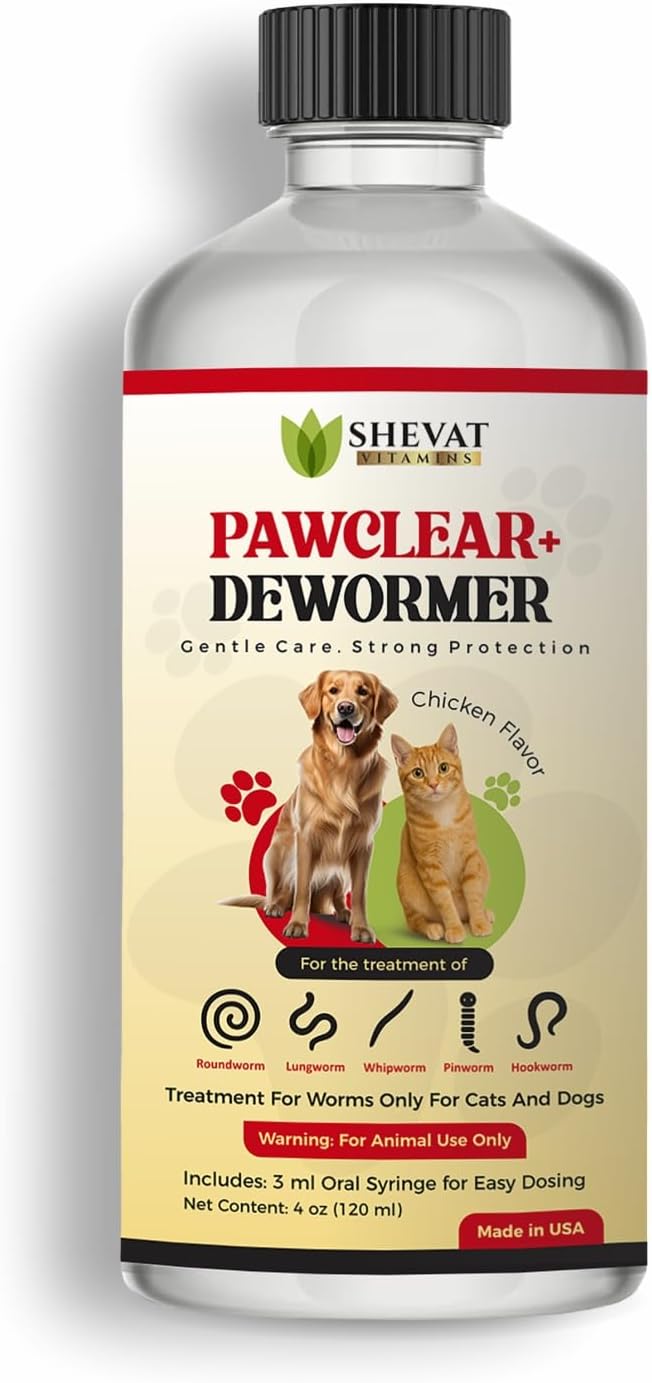 Amazon.com : pawclear dewormer – Advanced Dewormer for Cats & Dogs ...