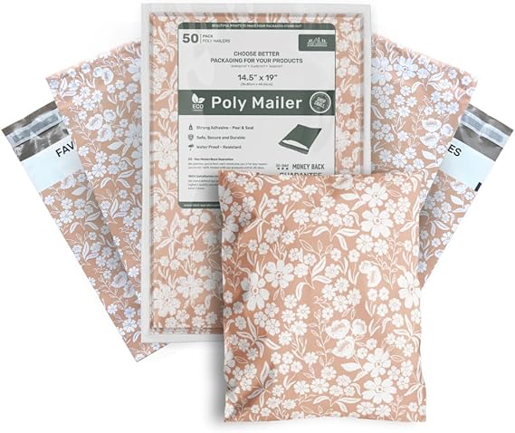 Amazon.com : Poly Mailers 14.5x19 Inch 50 Pack Extra-Large Shipping ...