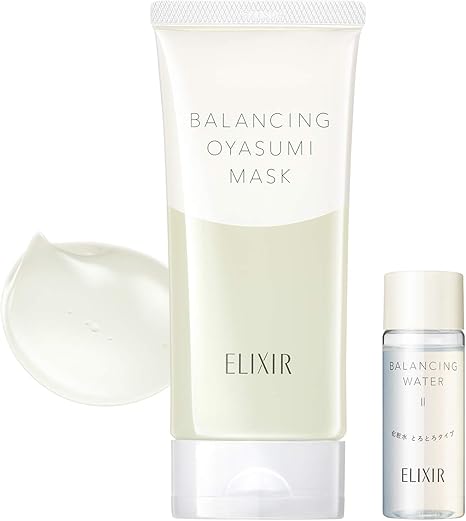 Amazon.co.jp: ELIXIR REFLET(エリクシール ルフレ) バランシング おやすみマスク 限定セット aL フェイスパック セット品 90g+18mL : ドラッグストア