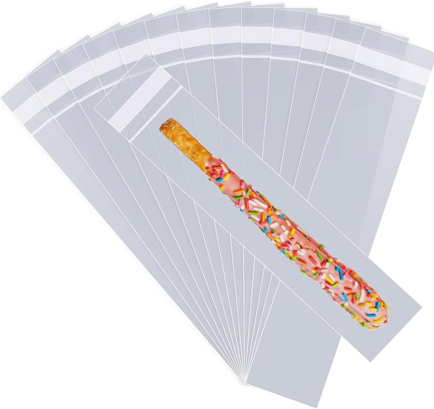 Amazon.com: OYAVISR 200 pcs 5" x 10" Long Clear Resealable Cellophane ...