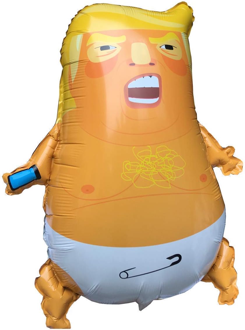Amazon.com: PLESIU The Original Trump Baby 30" Balloon- Easy to INFLATE ...
