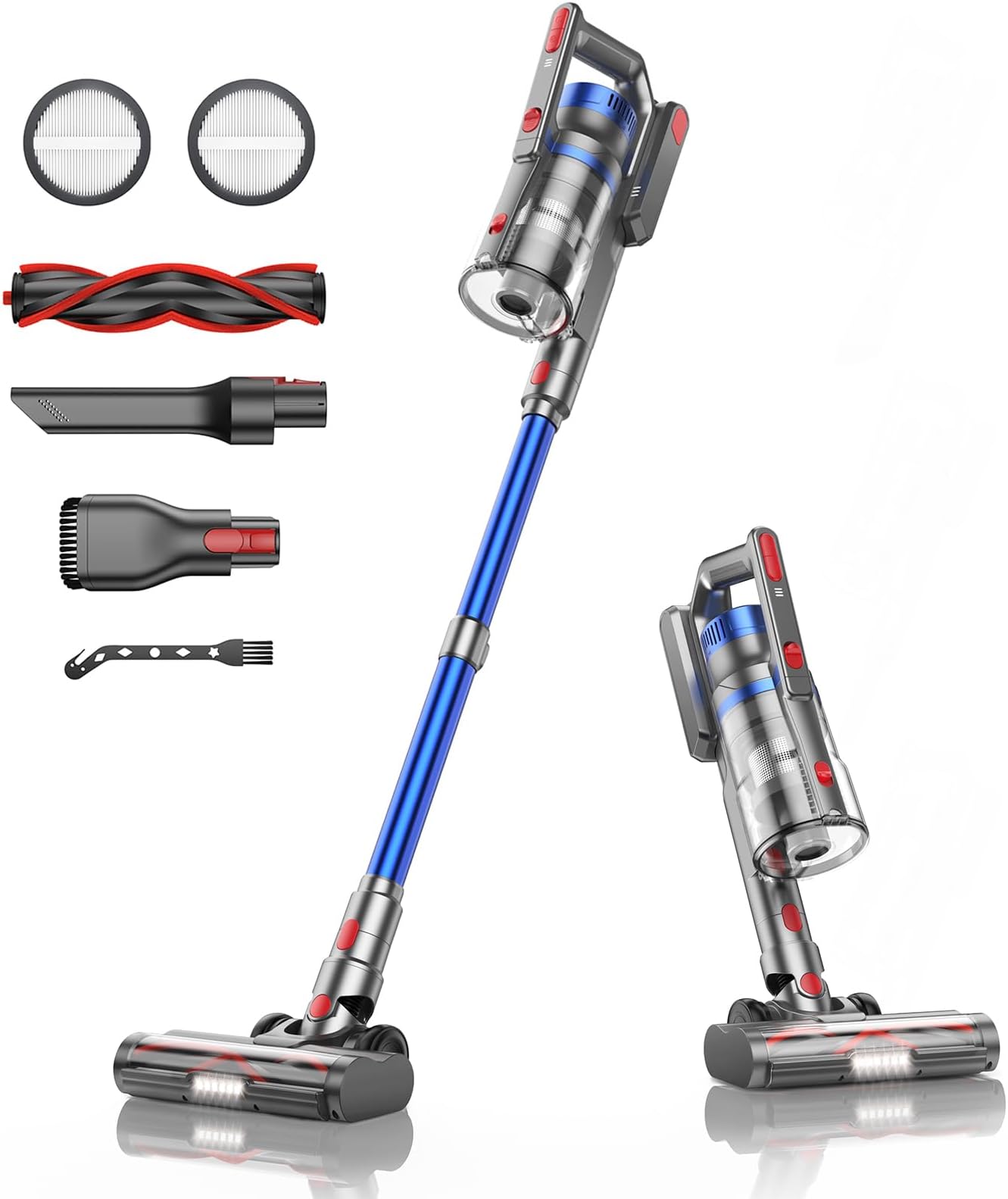 Amazon.com - BuTure VAC Cordless Vacuum Cleaner, 450W 38KPA 55 Mins ...