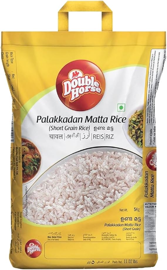 Double Horse Vadi Matta Short Grain Rice 5KG Palakkadan Matta Rice ...