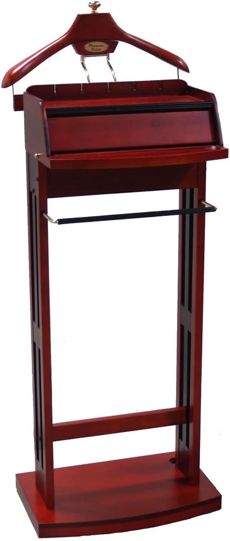 Amazon.com: Proman Products Excalibur Wardrobe Wood Valet Stand with ...