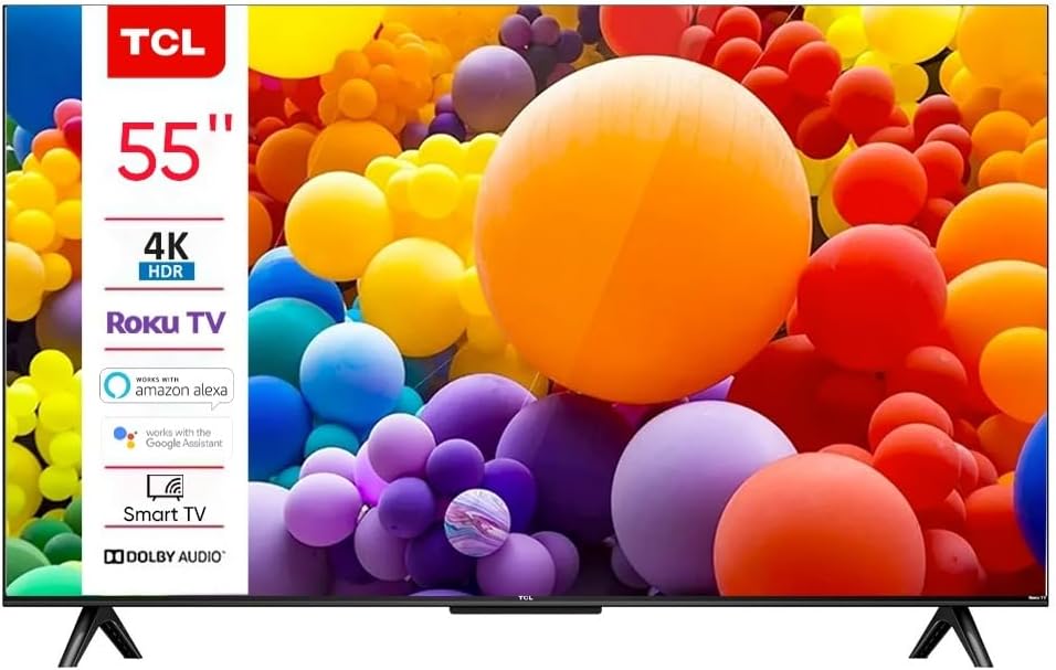 Amazon.com: TCL 55-Inch Class 4K 2160p Smart LED TV HDR 60Hz Refresh ...