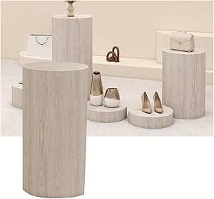 Amazon.com: LVLDAWA Wooden Cube Pedestal, Floor-Standing Sculpture ...
