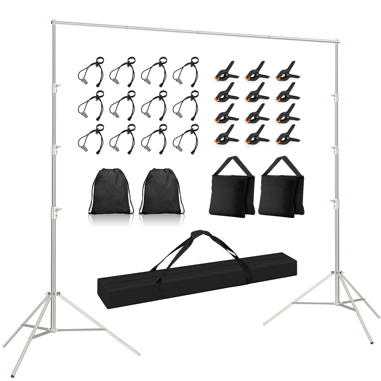 Amazon.com : Gltire Photo Backdrop Stand for Parties, 13x13ft Stainless ...