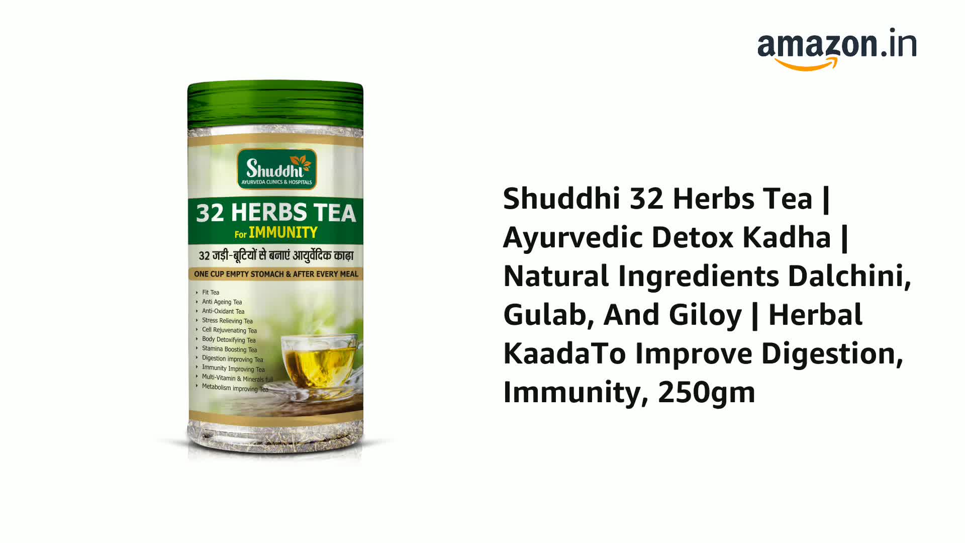 Watch Shuddhi 32 Herbs Tea | Ayurvedic Detox Kadha | Natural ...
