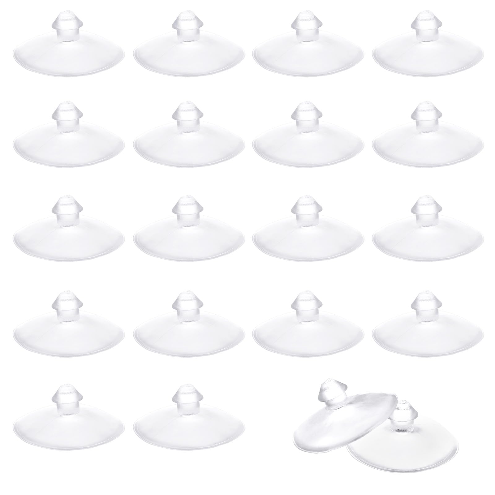 Amazon.com: 20 Pcs Clear Suction Cups without Hooks 30mm Glass Table ...