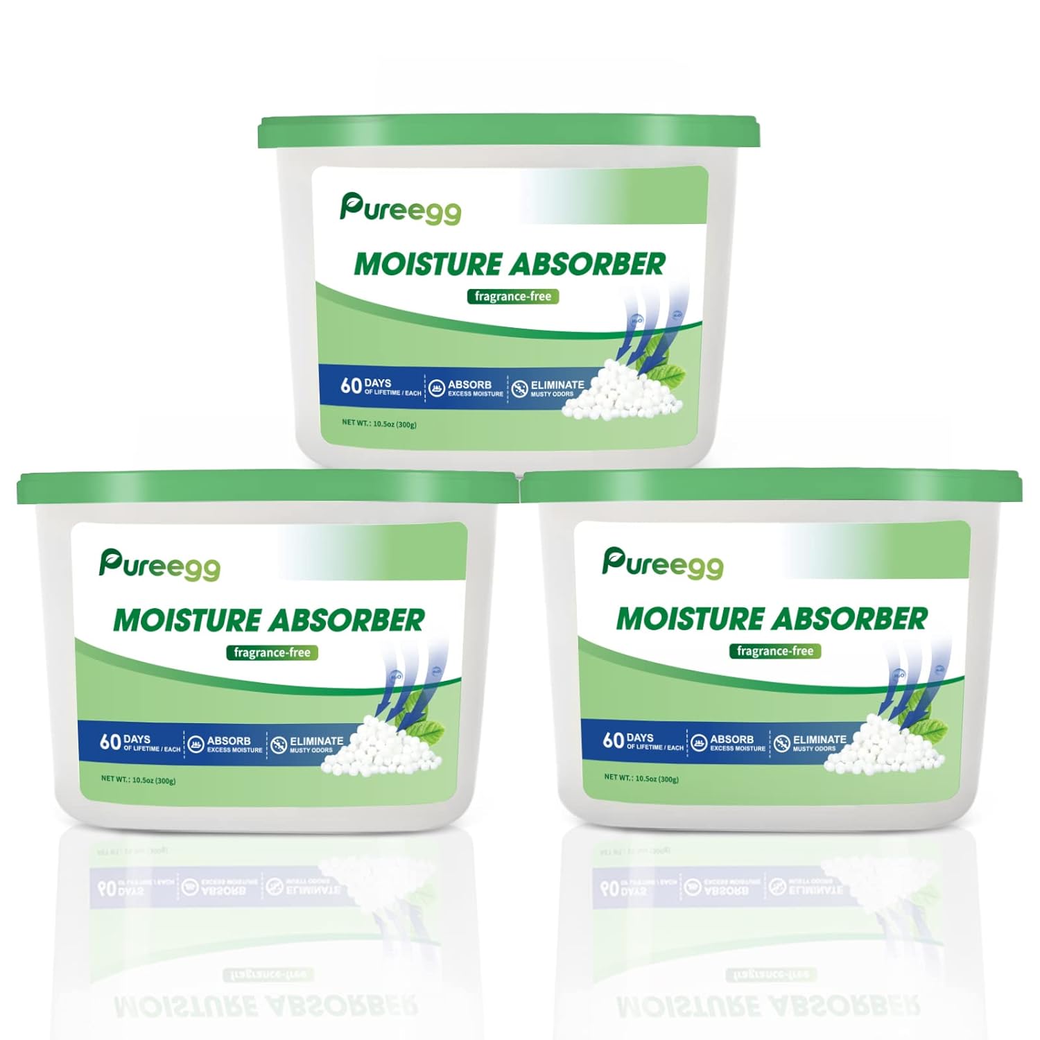 Amazon.com: Pureegg Moisture Absorbers for Closet - 3 Packs - 10.6 Oz ...