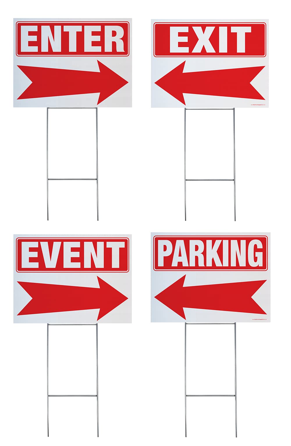 Amazon.com : Calendars and More, Inc. Parking, Event, Arrow Yard Signs ...