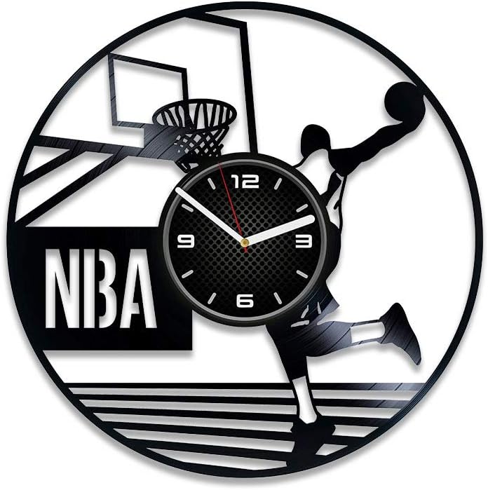 Amazon.com: DecorStudioUA Basketball Wall Clock Lagre Sport Gift for ...