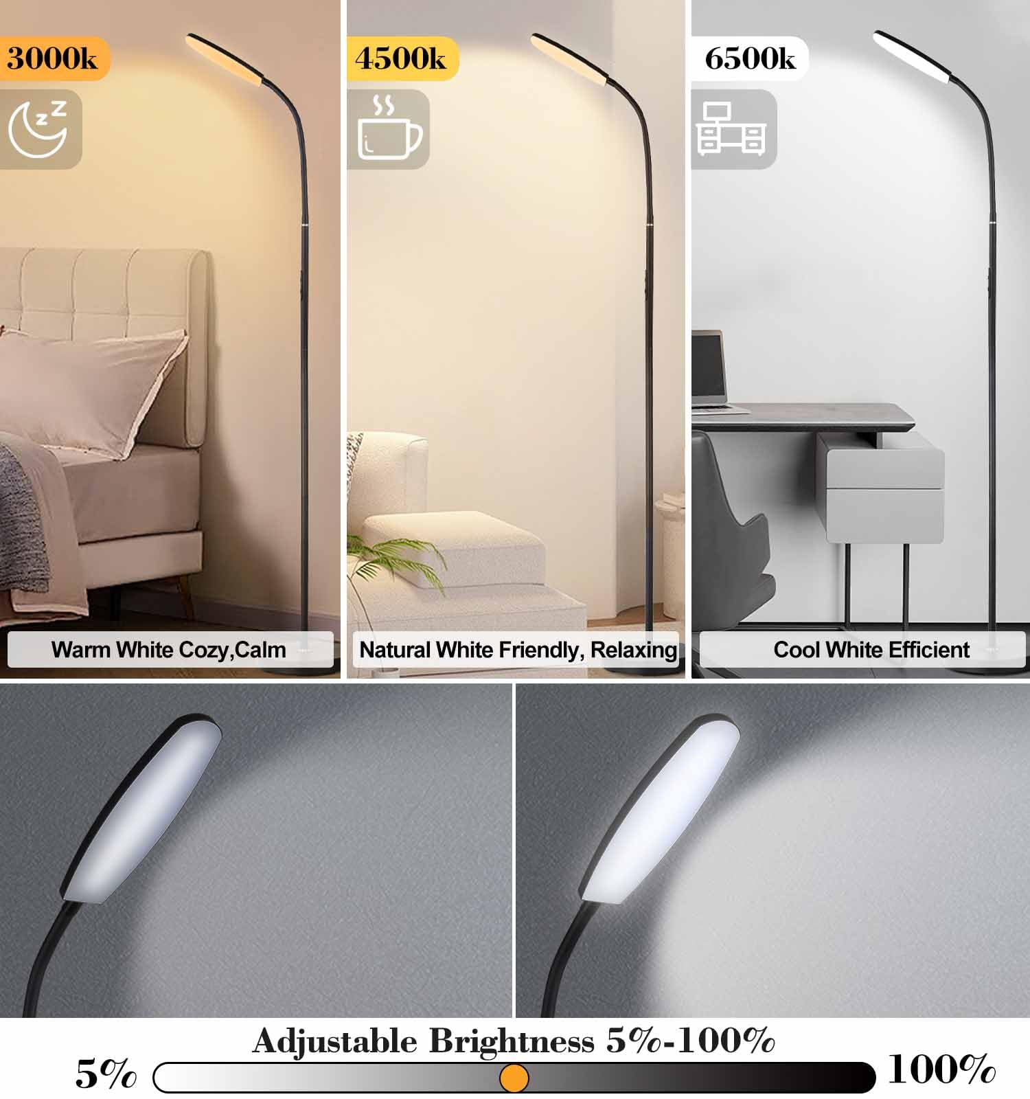 Snapklik.com : LED Floor Lamp, Floor Lamp, Reading Lamp, Remote And ...