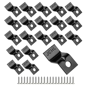 Amazon.com: JCHL Table Desk Top Fasteners with Screws Black Heavy Duty ...