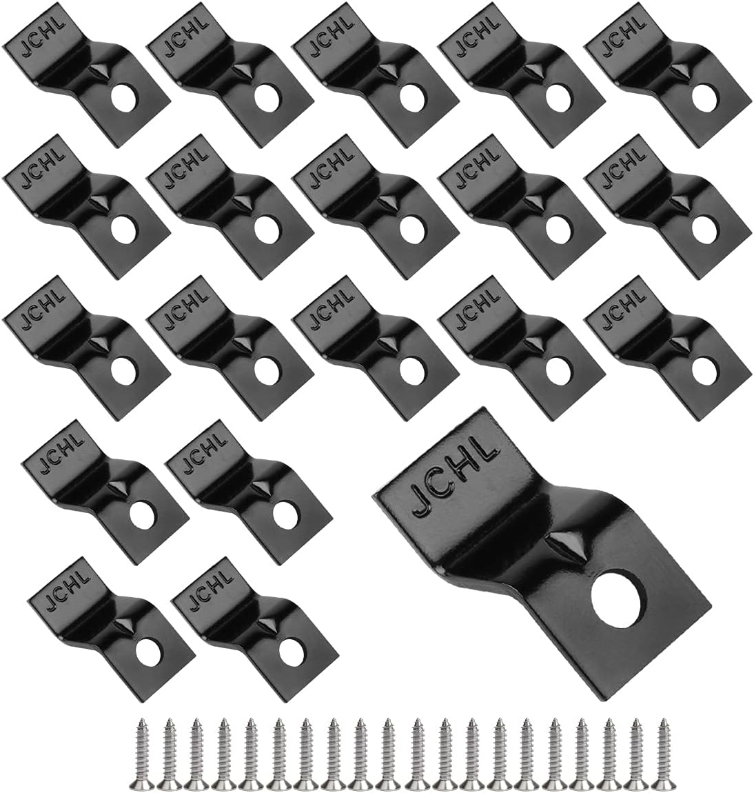 Amazon.com: JCHL Table Desk Top Fasteners with Screws Black Heavy Duty ...