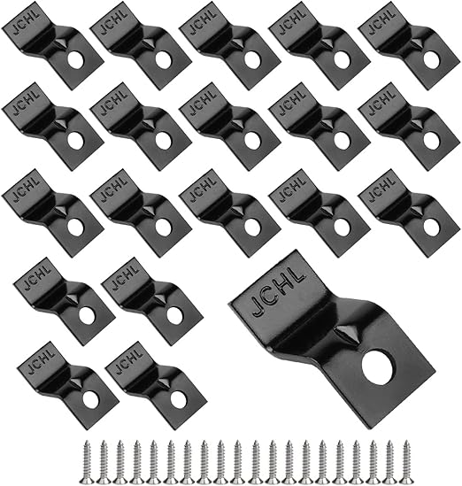 Amazon.com: JCHL Table Desk Top Fasteners with Screws Black Heavy Duty ...