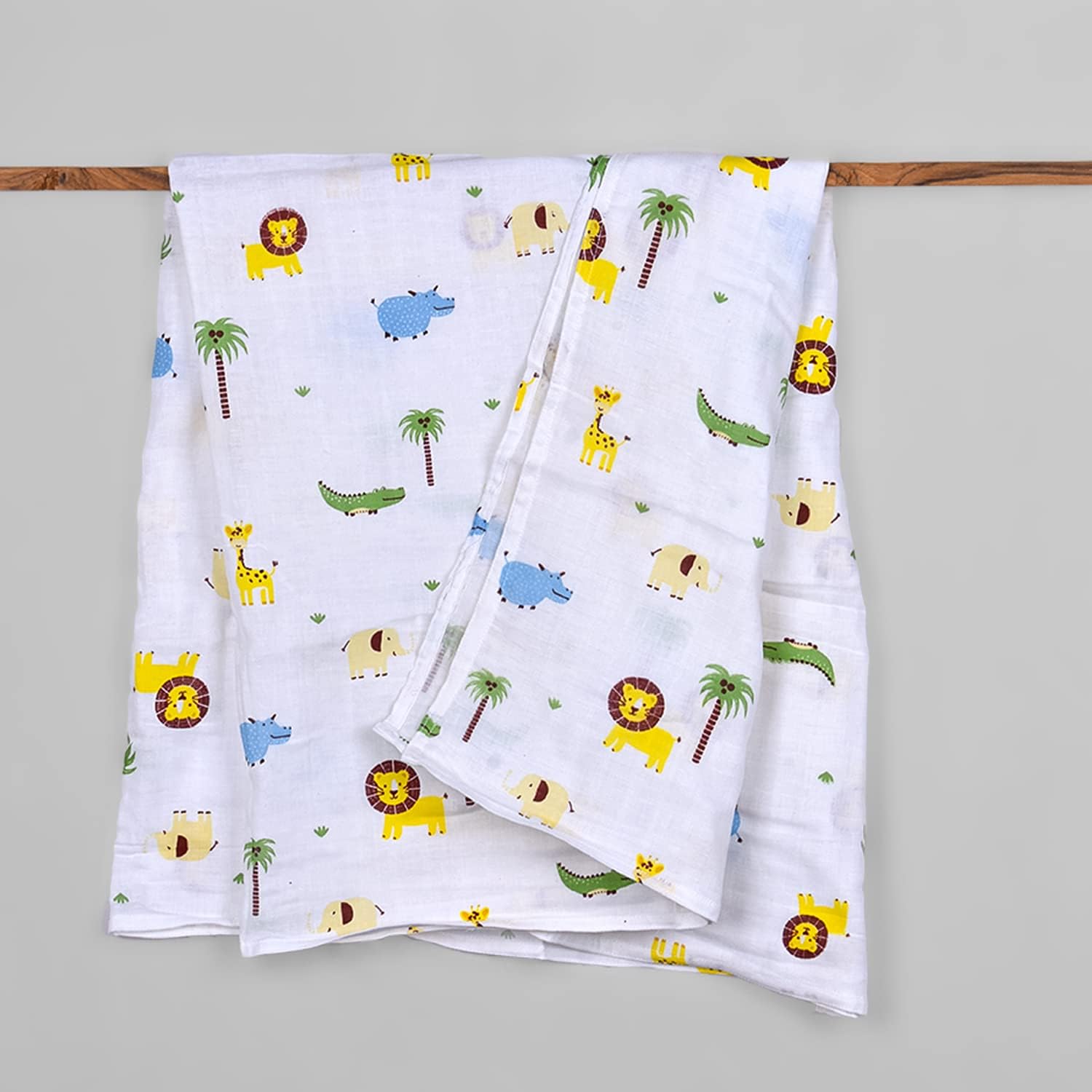 Buy MOM'S HOME Organic Cotton Super Soft Baby Muslin Cloth Swaddle -0 ...