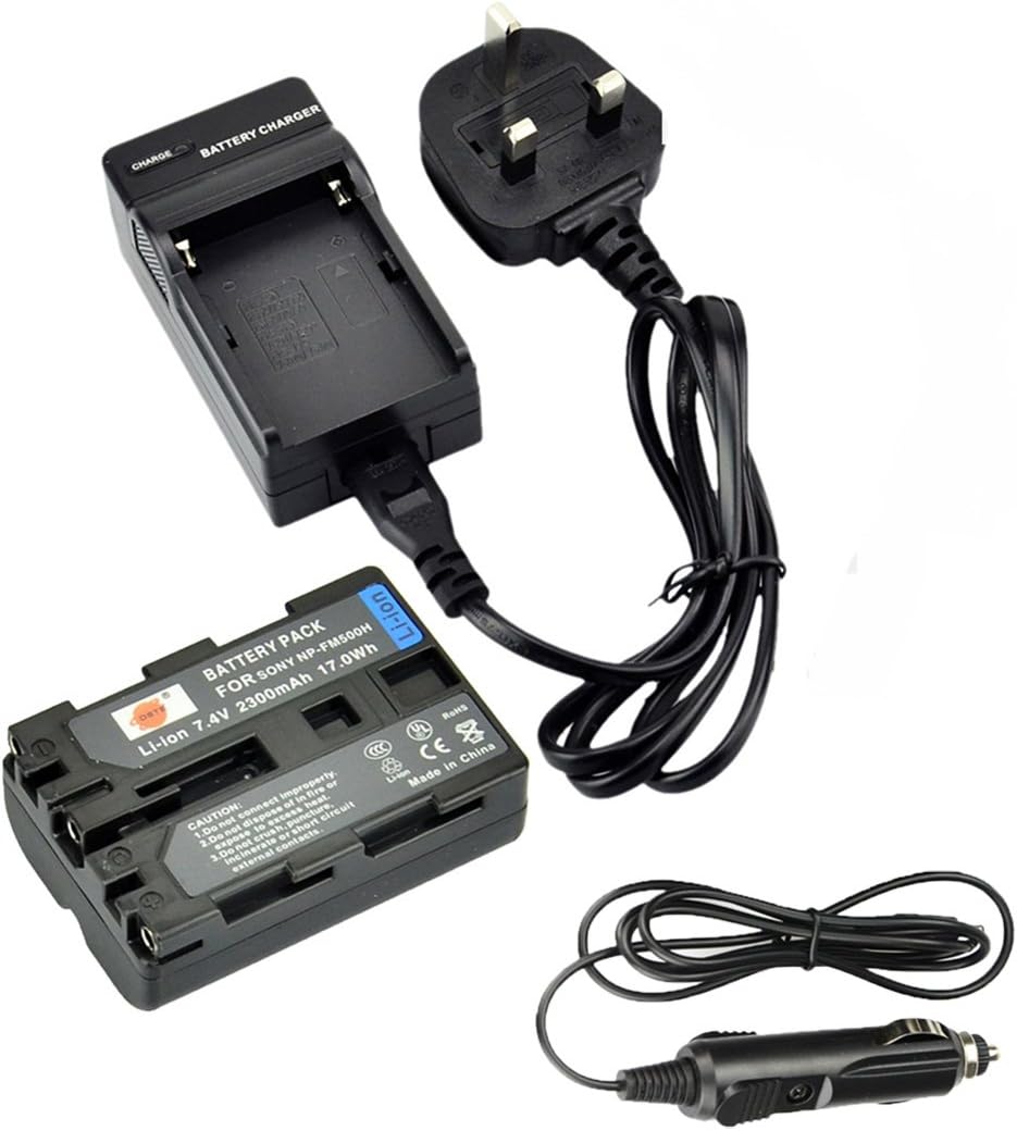 DSTE NP-FM500H Rechargeable Li-ion Battery + Charger DC01 Compatible ...