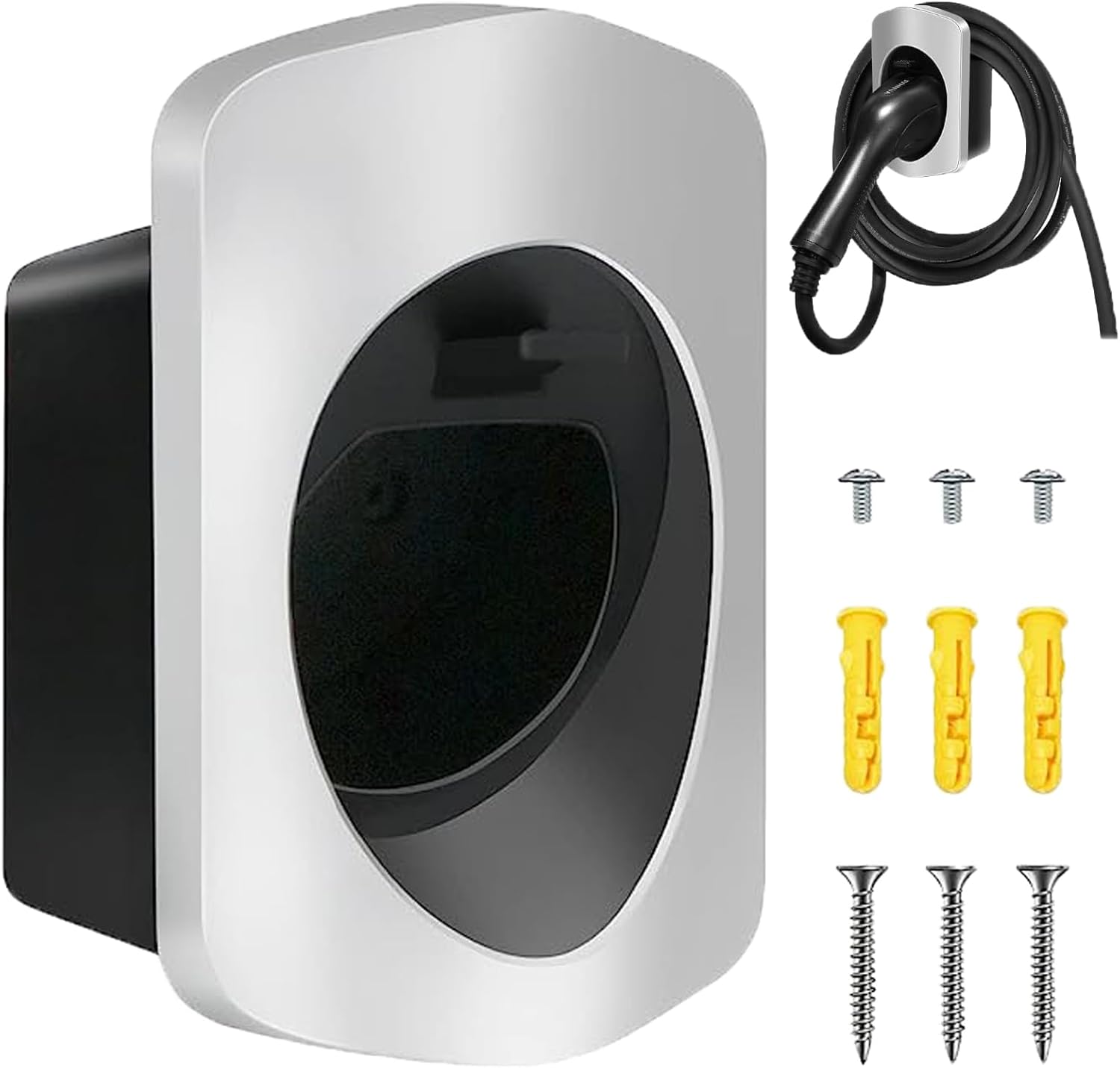 JULIK Typ 2 väggmonterad laddningskabel hållare väggbox kabelhållare ...