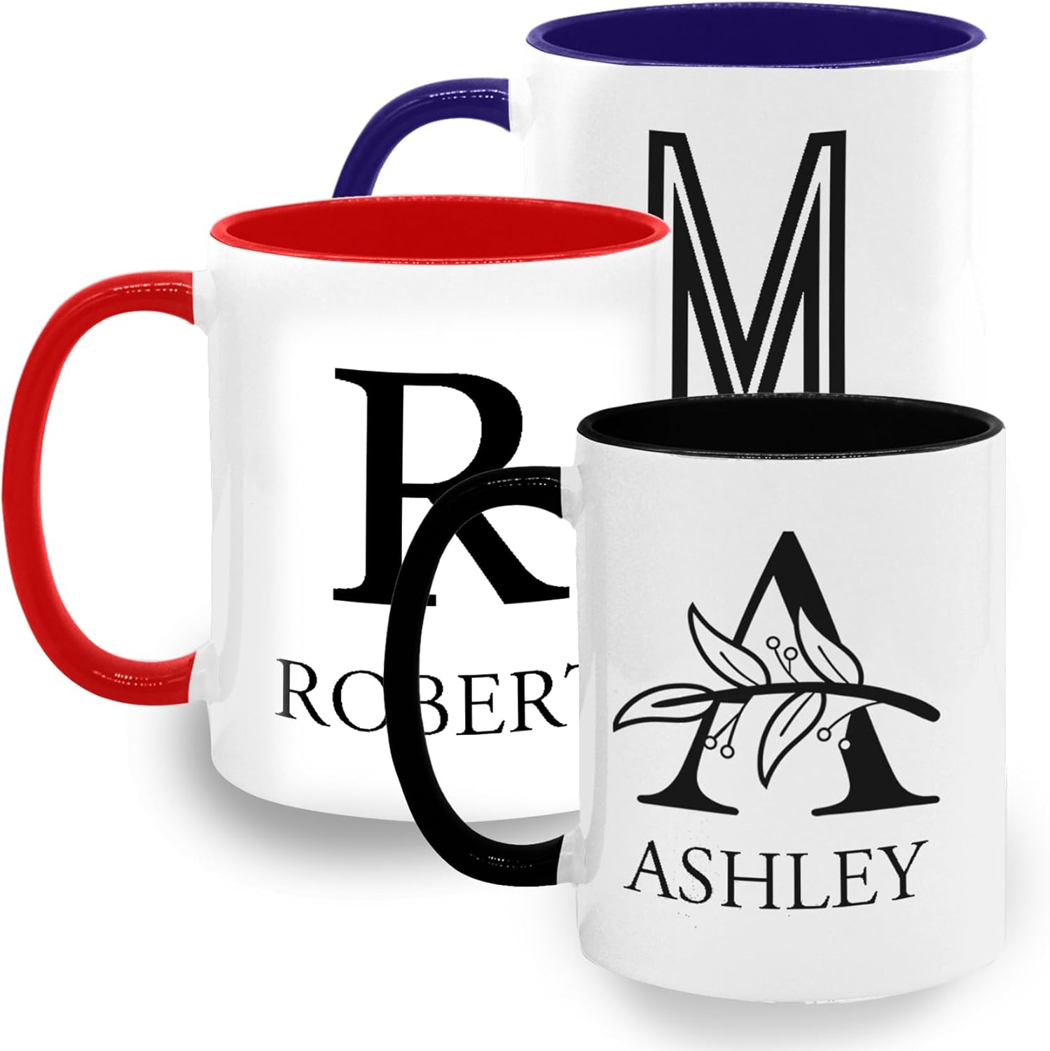 Amazon.com: Personalized Initial Coffee Mugs with Name, Custom ...