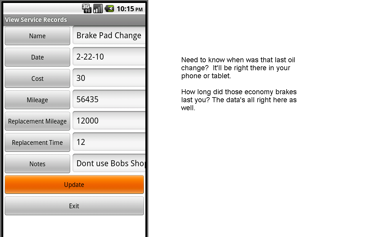 AutoWise Free - Personal Vehicle Information, Maintenance and Parts ...