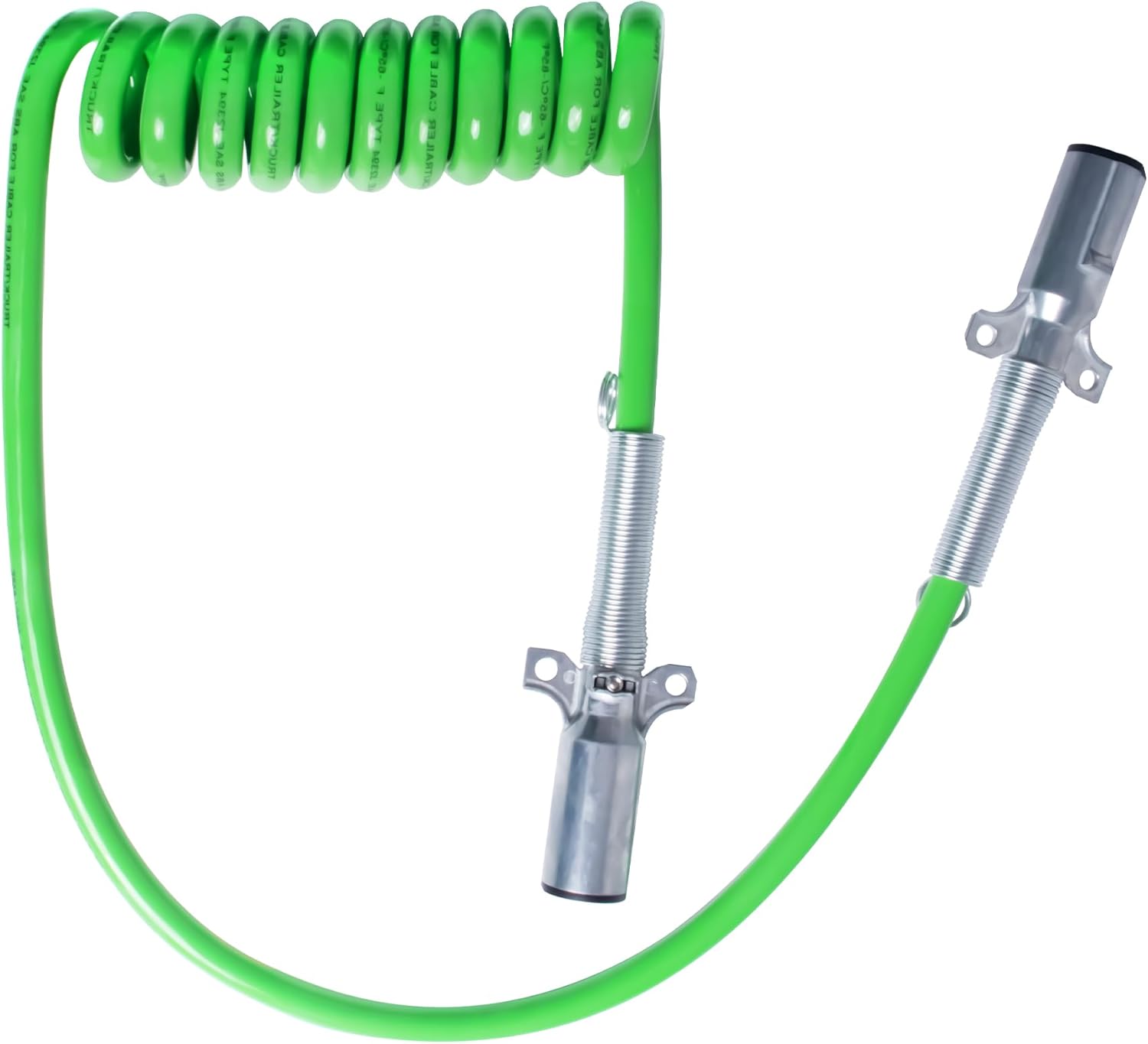 Amazon.com: Ailbiuko 7 Way ABS Cord 12FT Green Coiled Pigtail ...