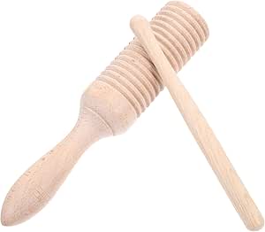 Amazon.com: Kisangel Wood Percussion Guiro Musical Tone Block Craft ...