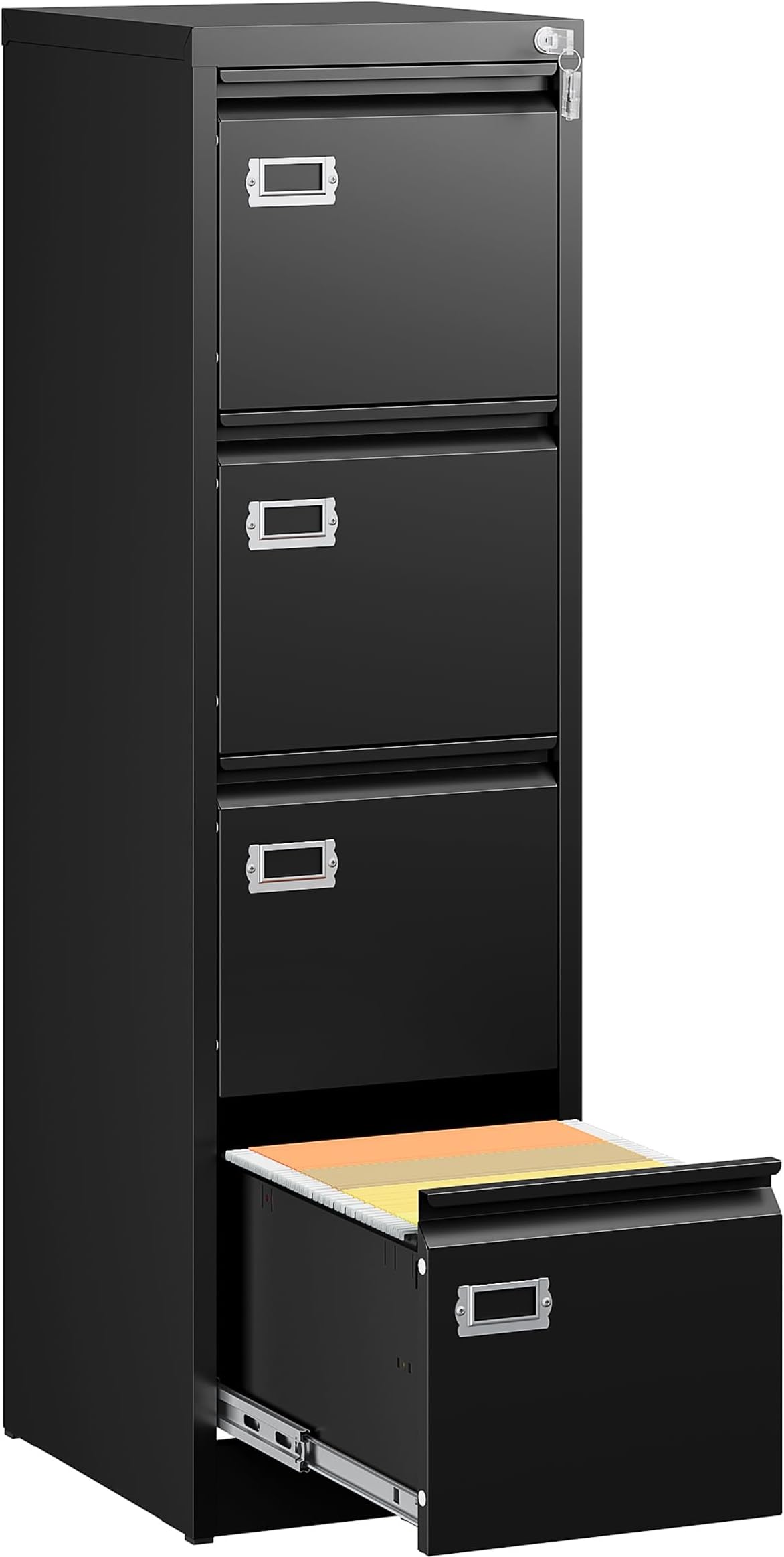 Amazon.com: 4 Drawer Commercial Letter Size File Cabinet Finish: Putty ...