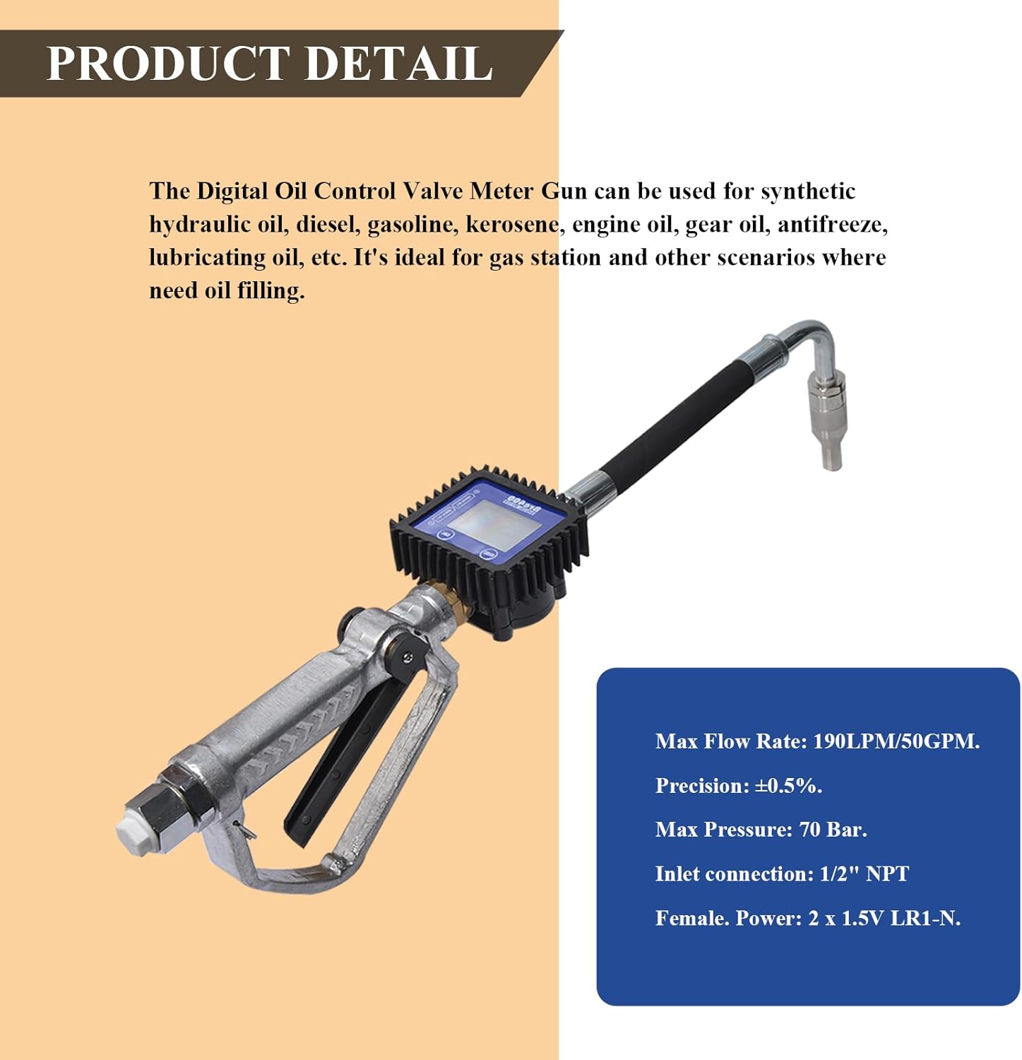 Digital Oil Control Valve Meter Nozzle Gun, with Philippines | Ubuy