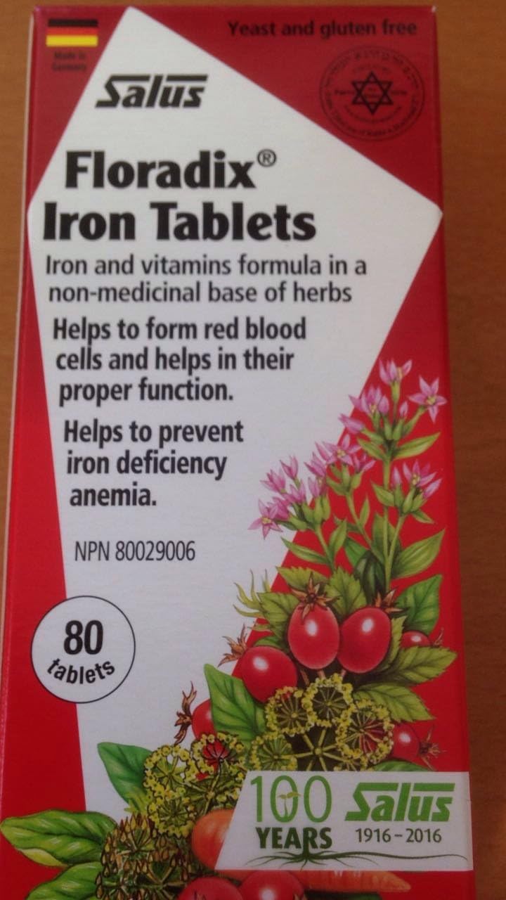 Salus Floradix Herbal Extract Iron Tablets 80 count : Amazon.ca: Health ...