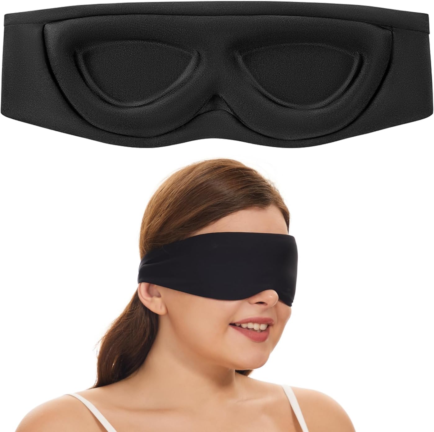Amazon.com: Hestya 2 Pack Sleeping Mask Satin Eye Mask Blindfold, 150 ...