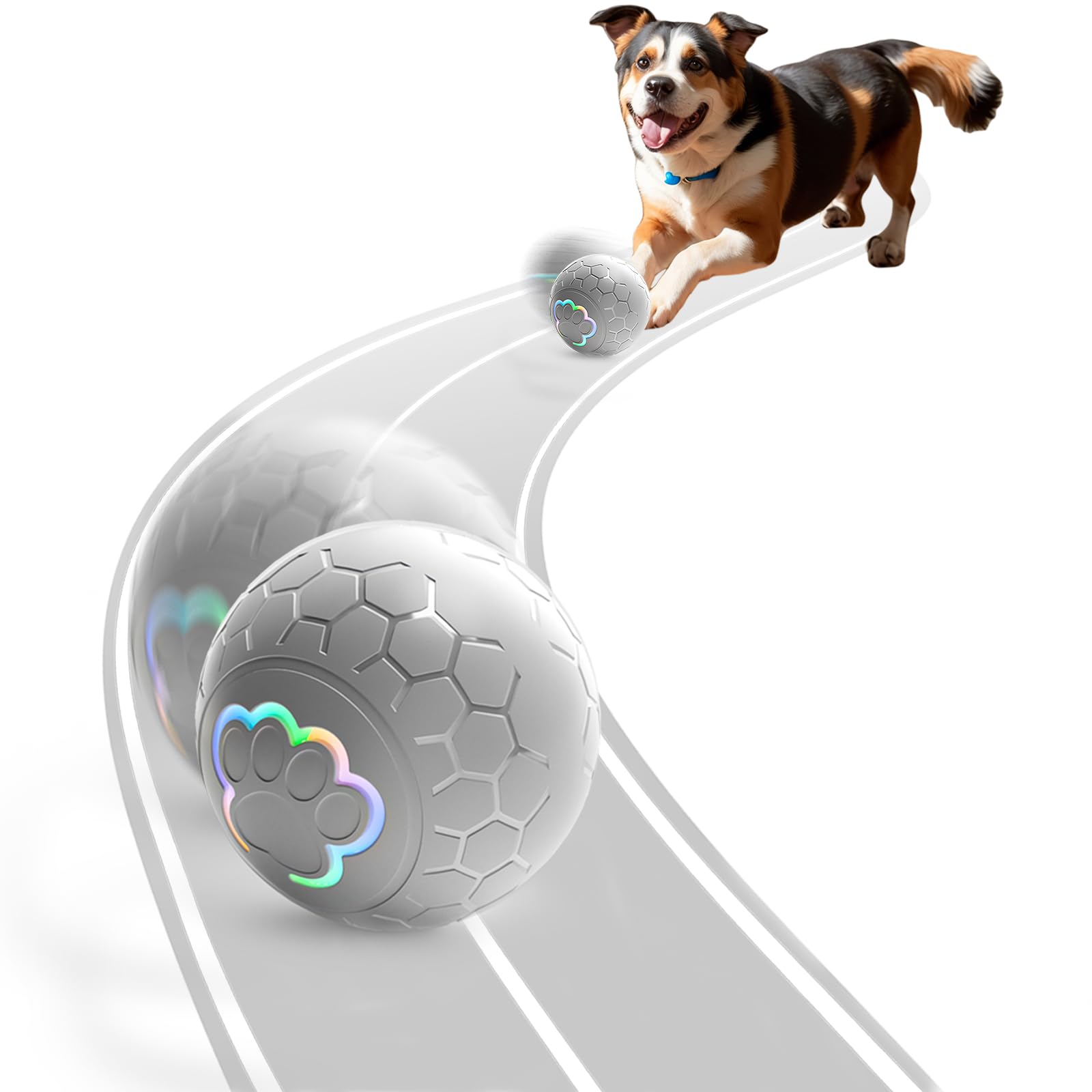 Amazon.com : Smart Interactive Dog Toys Ball, Auto Moving Bouncing ...