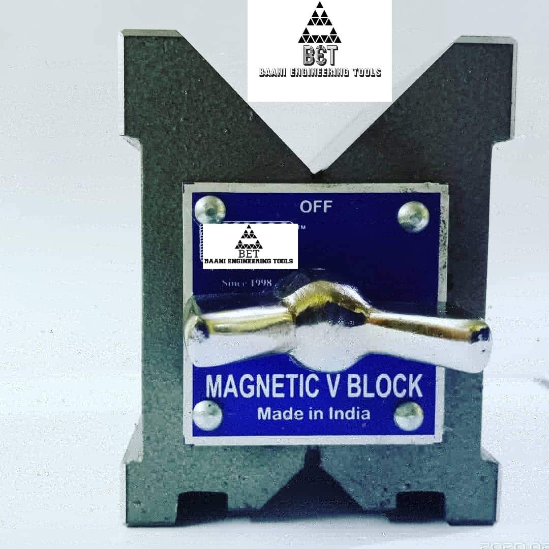 High Power Magnetic V Block (4" )100 * 95 * 75mm Hardened And Ground 1 ...