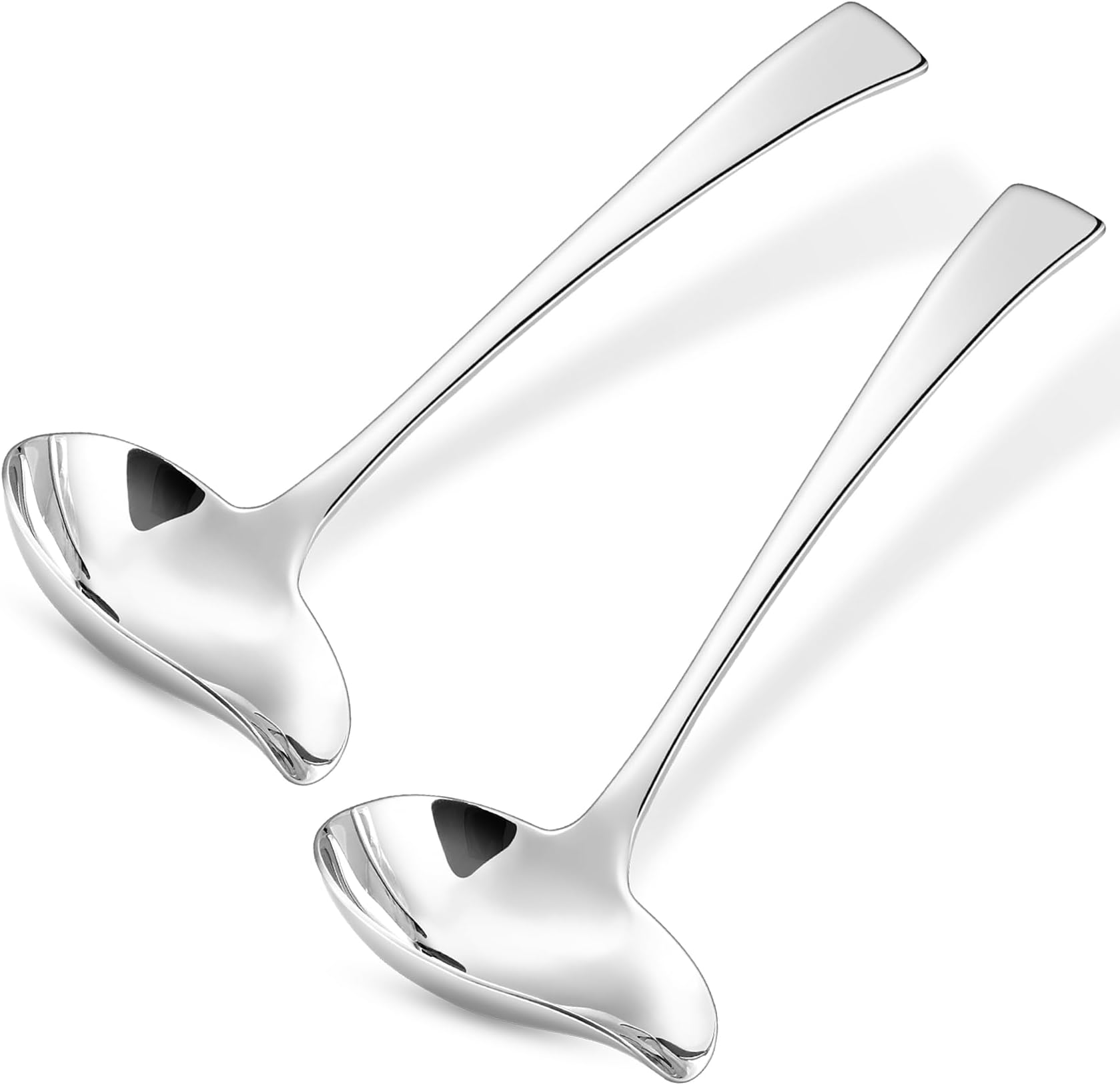 Amazon.com: ZDFQly 2-Pack 18/10 Stainless Steel Gravy Ladle, Sauce ...
