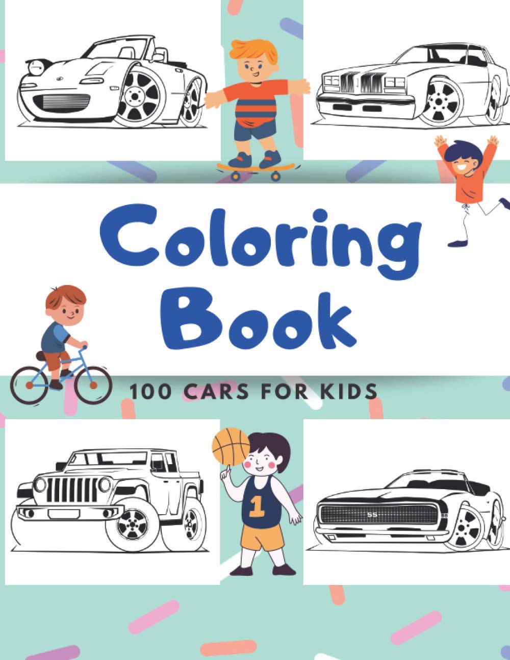 Amazon | 100 cars Coloring Book: 100 pages of things that go :Cars ...
