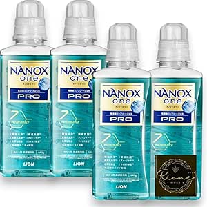 Amazon | NANOX one ナノックスワン(NANOXone) PRO 洗濯洗剤 史上最高峰の洗浄・消臭力 高濃度コンプリートジェル 本体大640g×4個セットパウダリーソープの香り ...