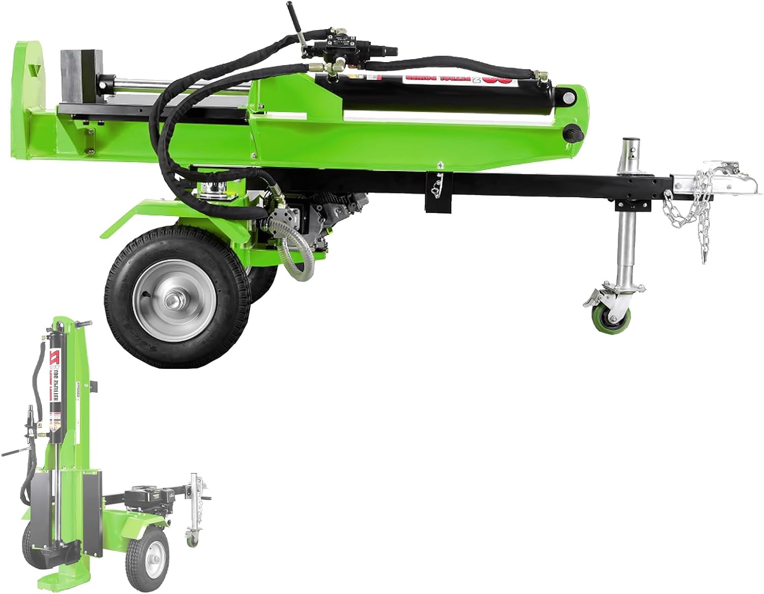 Amazon.com : Wallemac Portable 26 Ton Log Splitter with 7HP B&S Gas ...