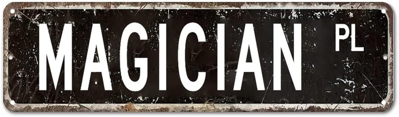 Amazon.com: Magician Metal Sign Custom Street Signs Magician Road Sign ...
